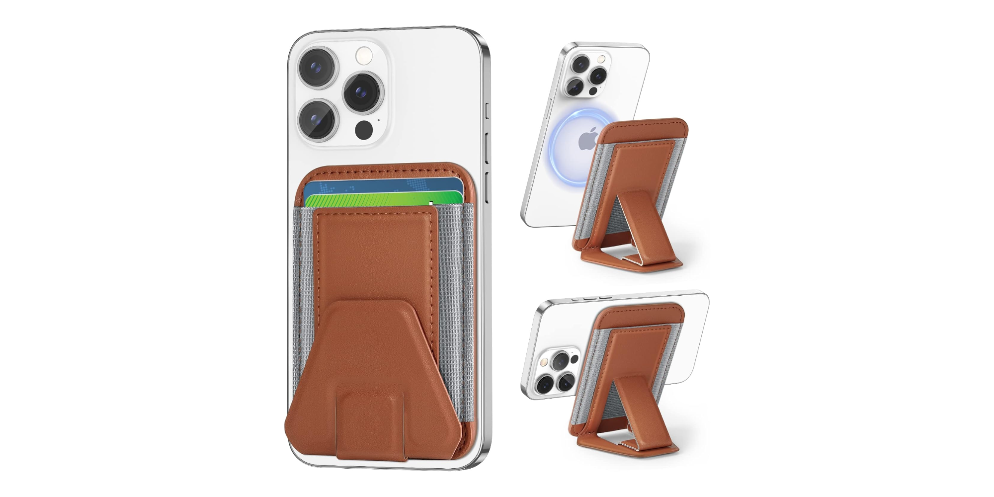 A mere $6 Prime shipped scores this 7-card MagSafe wallet with stand ...