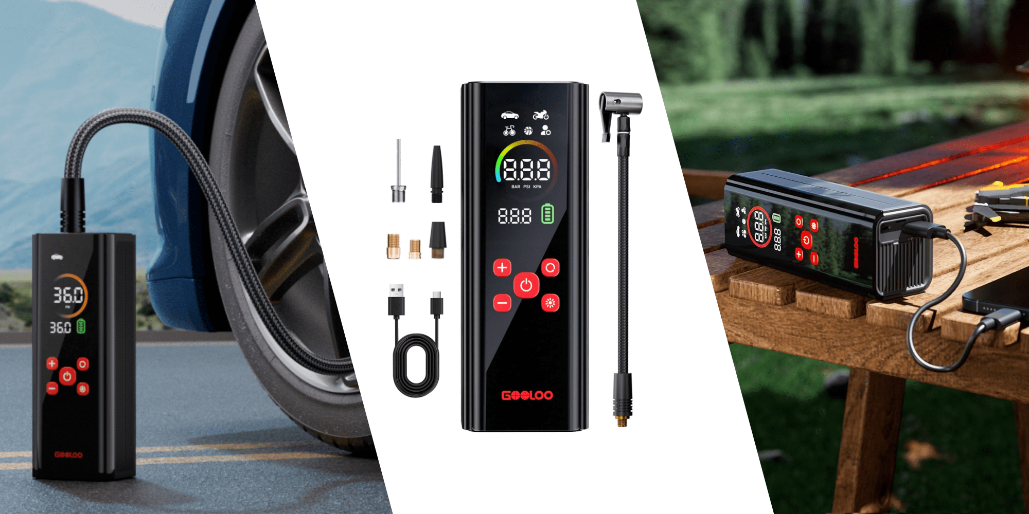 Donate the pump and upgrade to this portable air compressor at only $28 ...