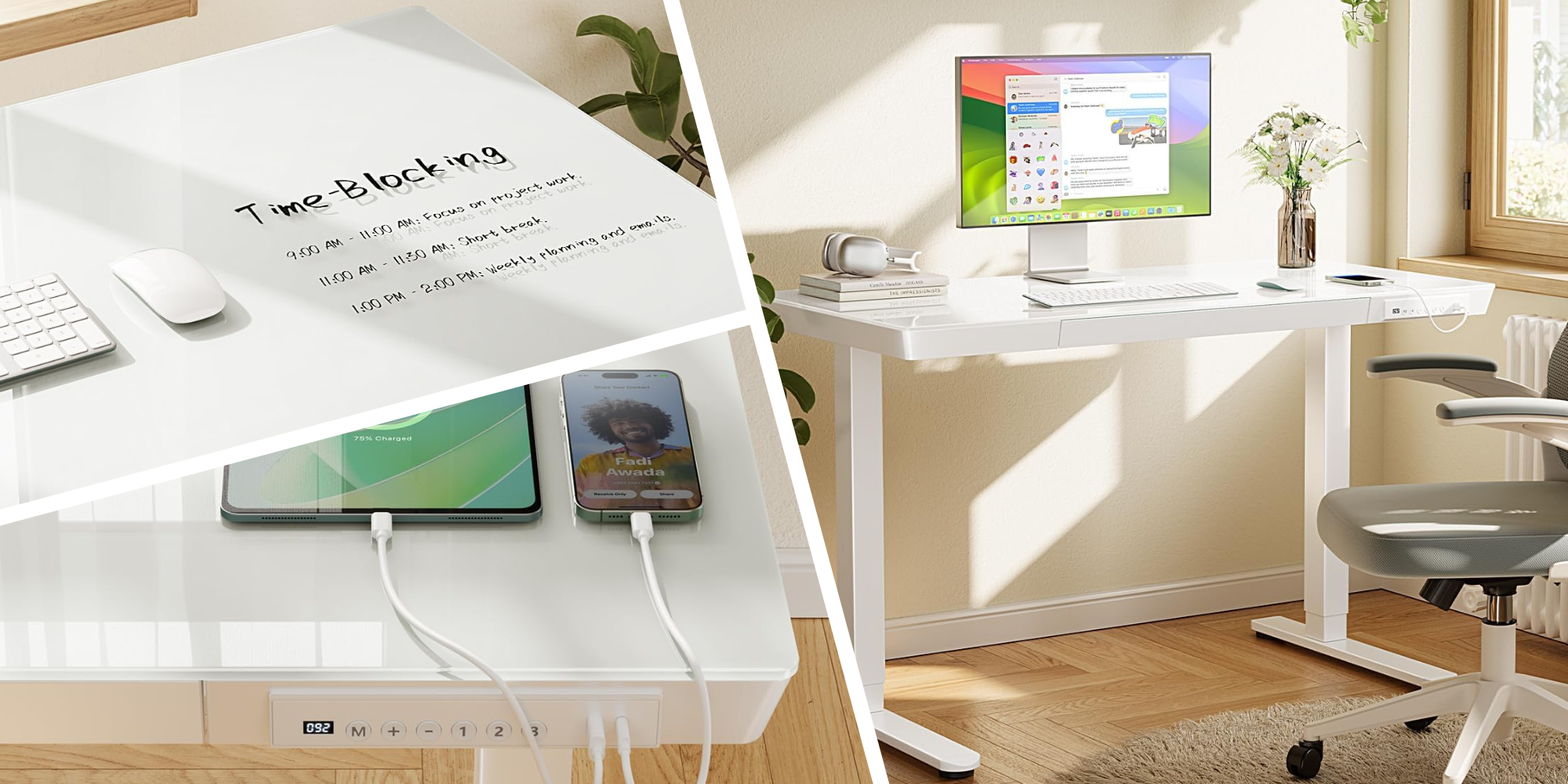 Mock up your latest ideas on this new glass electric standing desk with ...