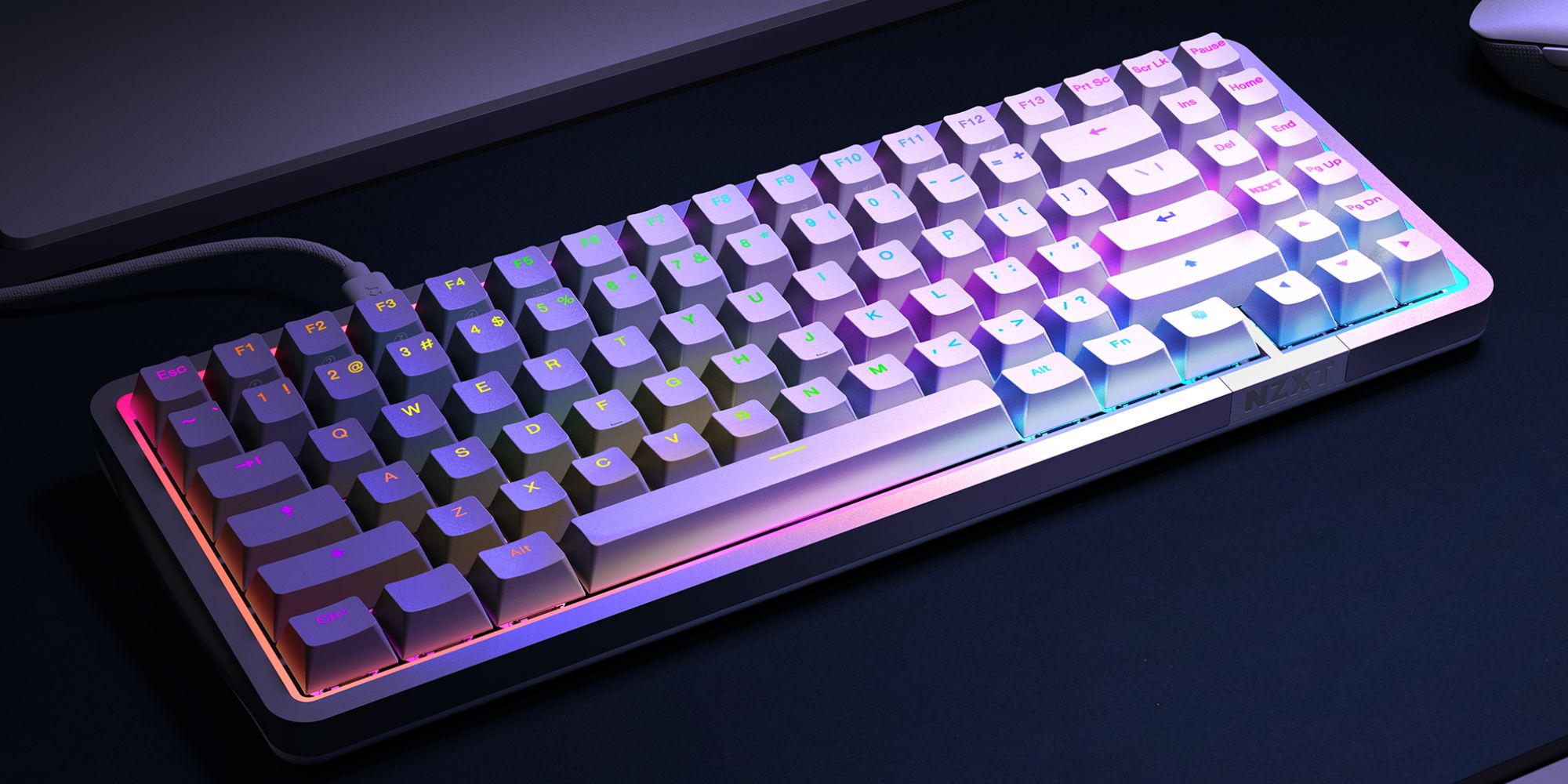 NZXT's latest aluminum Function Elite Hall effect gaming keyboard with ...