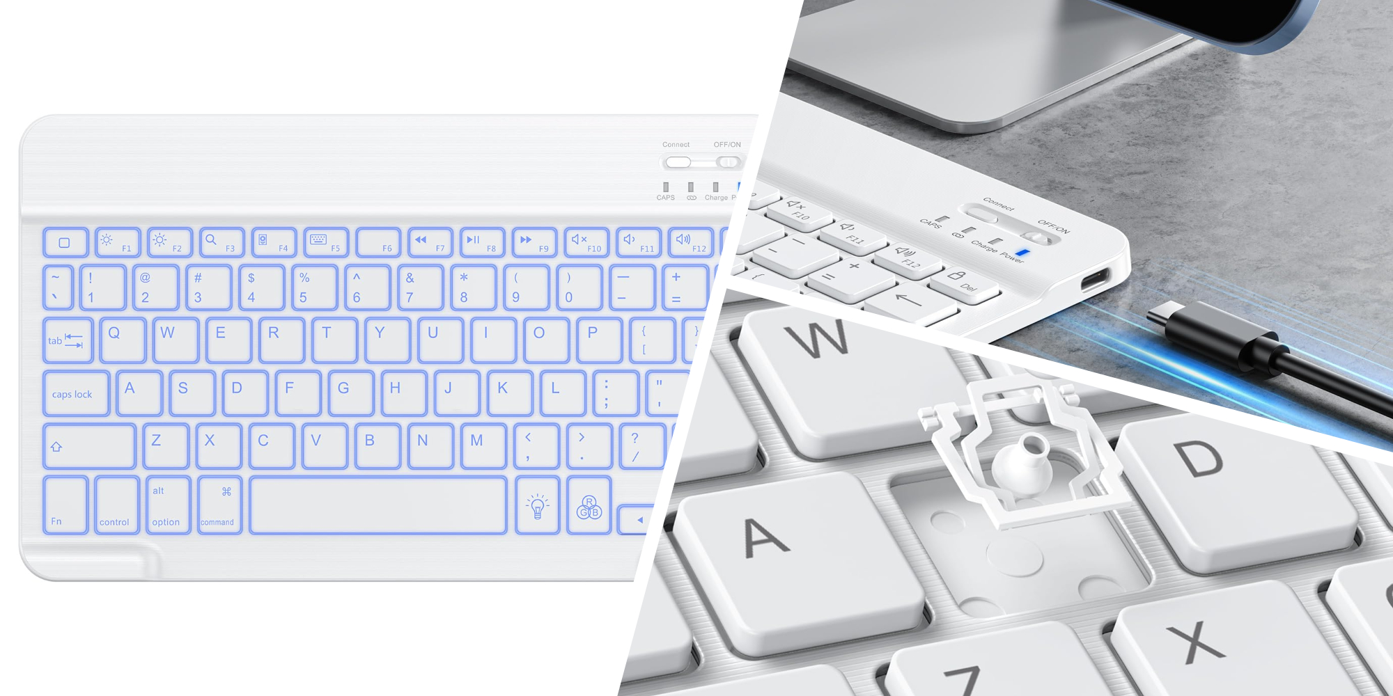 Pair this backlit, travel-friendly Bluetooth keyboard with your iPad or ...