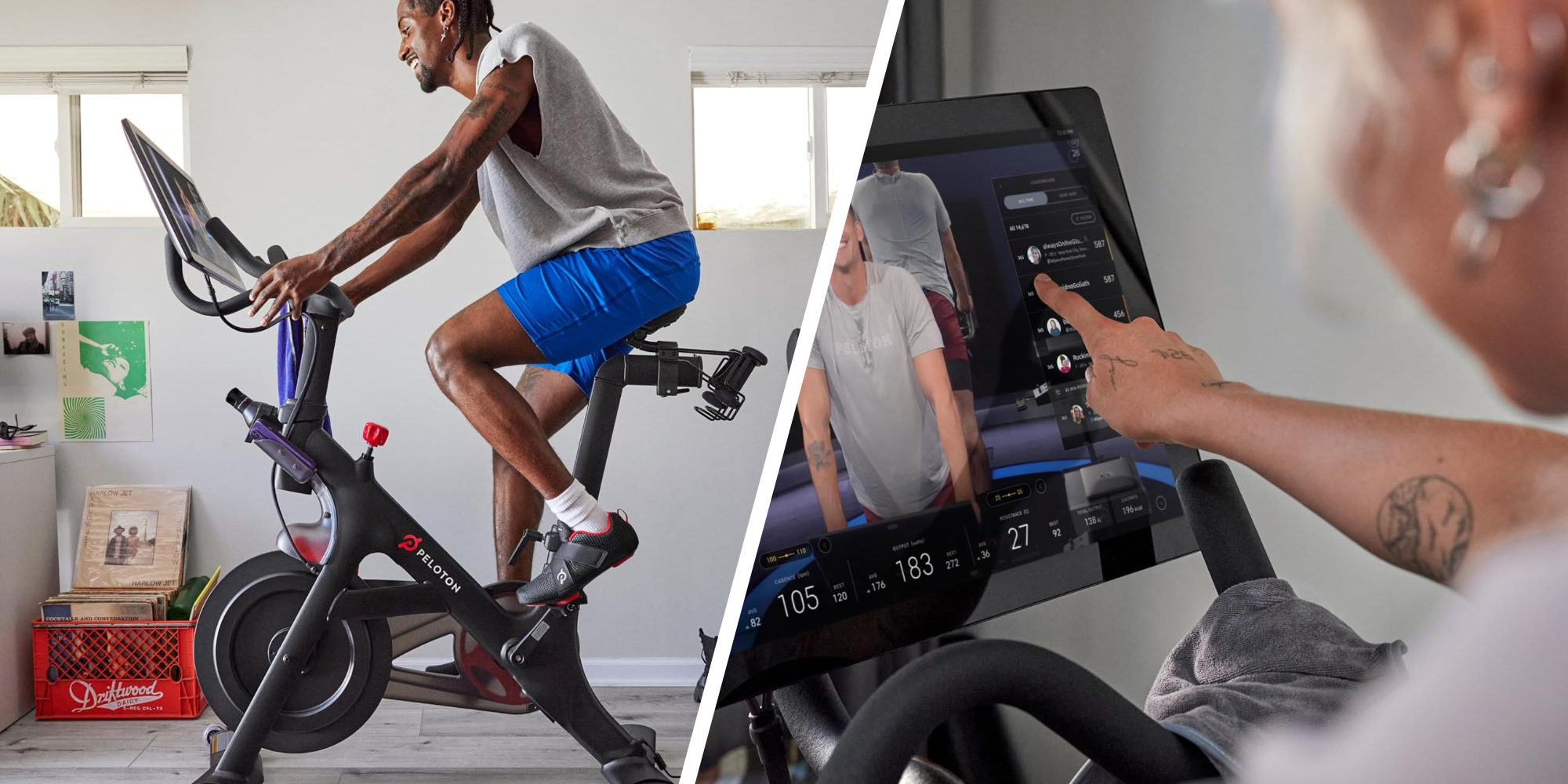 Peloton's Original Exercise Bike with 22-inch screen, Apple and Pixel ...