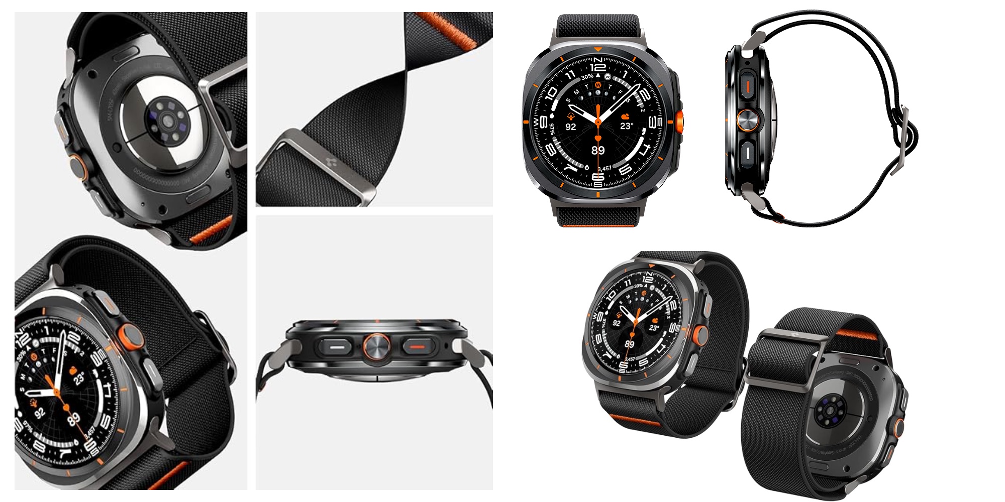 Spigen's Lite Fit fabric Galaxy Watch Ultra Band w/ steel connectors ...