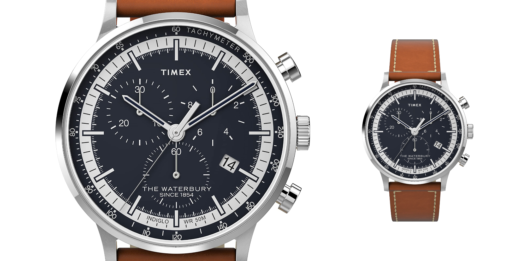 Add this striking Timex Waterbury Classic Chrono leather watch to your ...