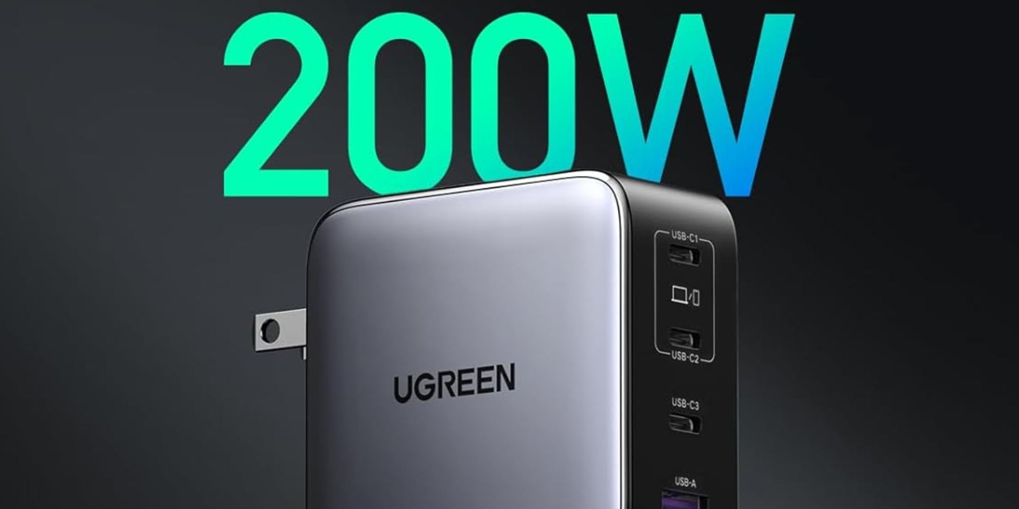 UGREEN's recently-released 200W 4-port USB-C wall charger falls $30 ...