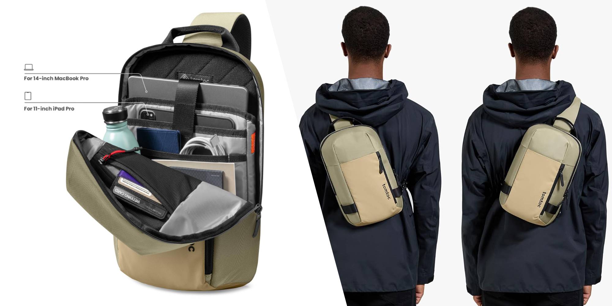 Swap that bulky backpack for tomtoc's 14-inch MacBook Pro Sling Bag at ...