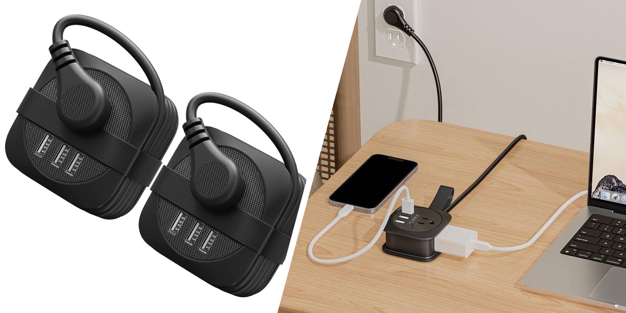 Score two travel-friendly 4-in-1 USB power strips at less than $7 each ...