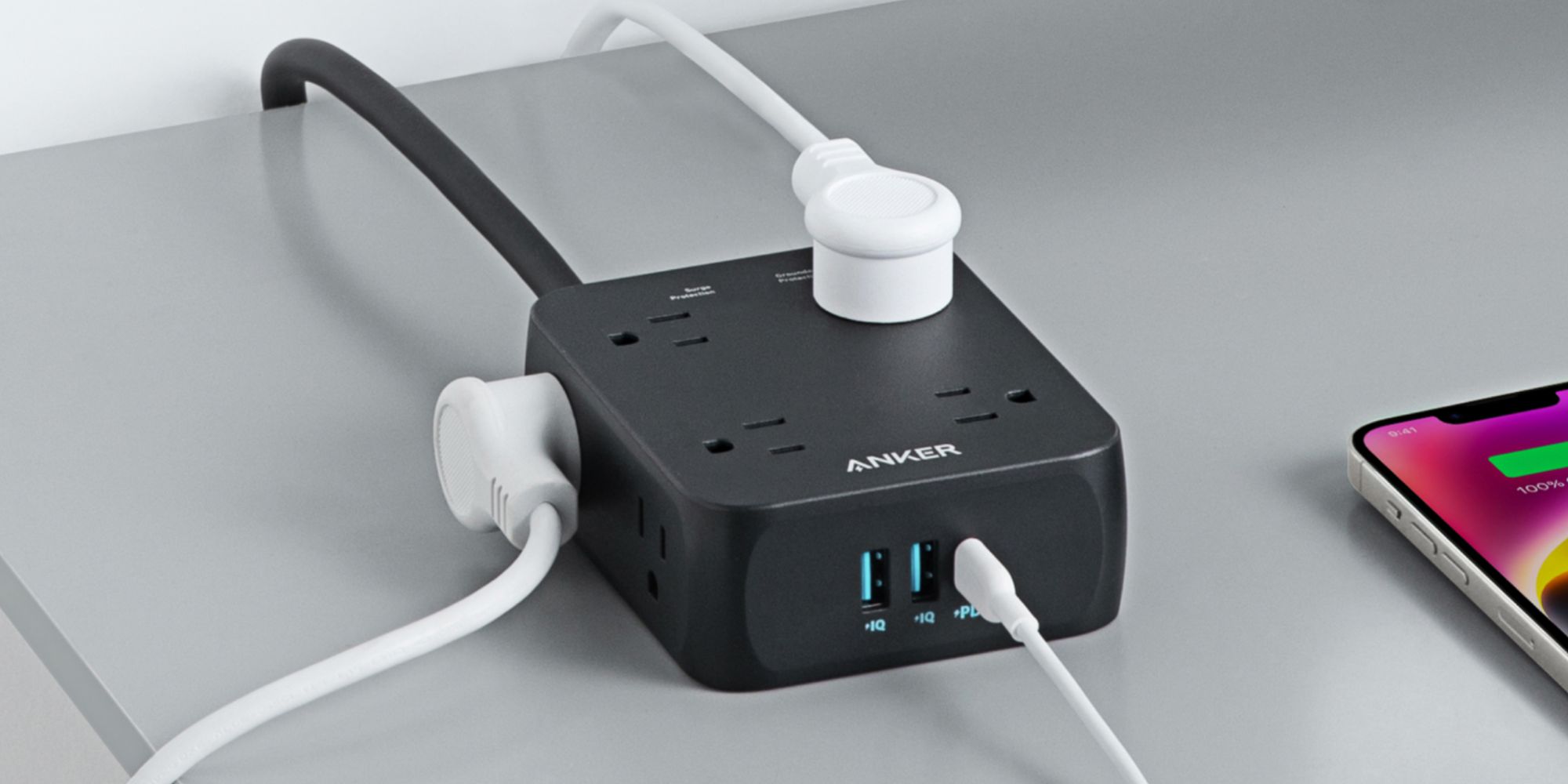 This Anker 11-in-1 USB-C power strip delivers 8 AC outlets, 2 USB-A ...