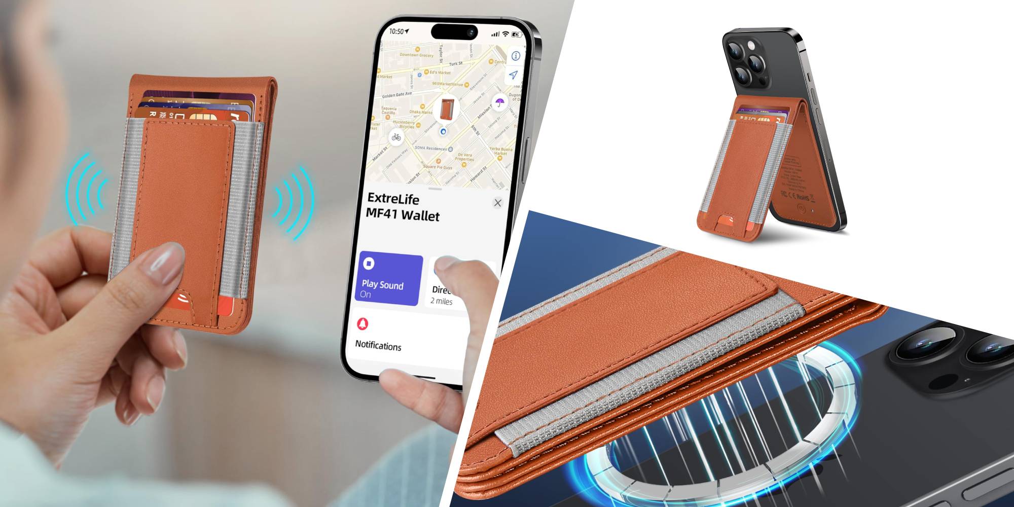 This wallet wants to it all with MagSafe, Apple Find My, a stand, and ...