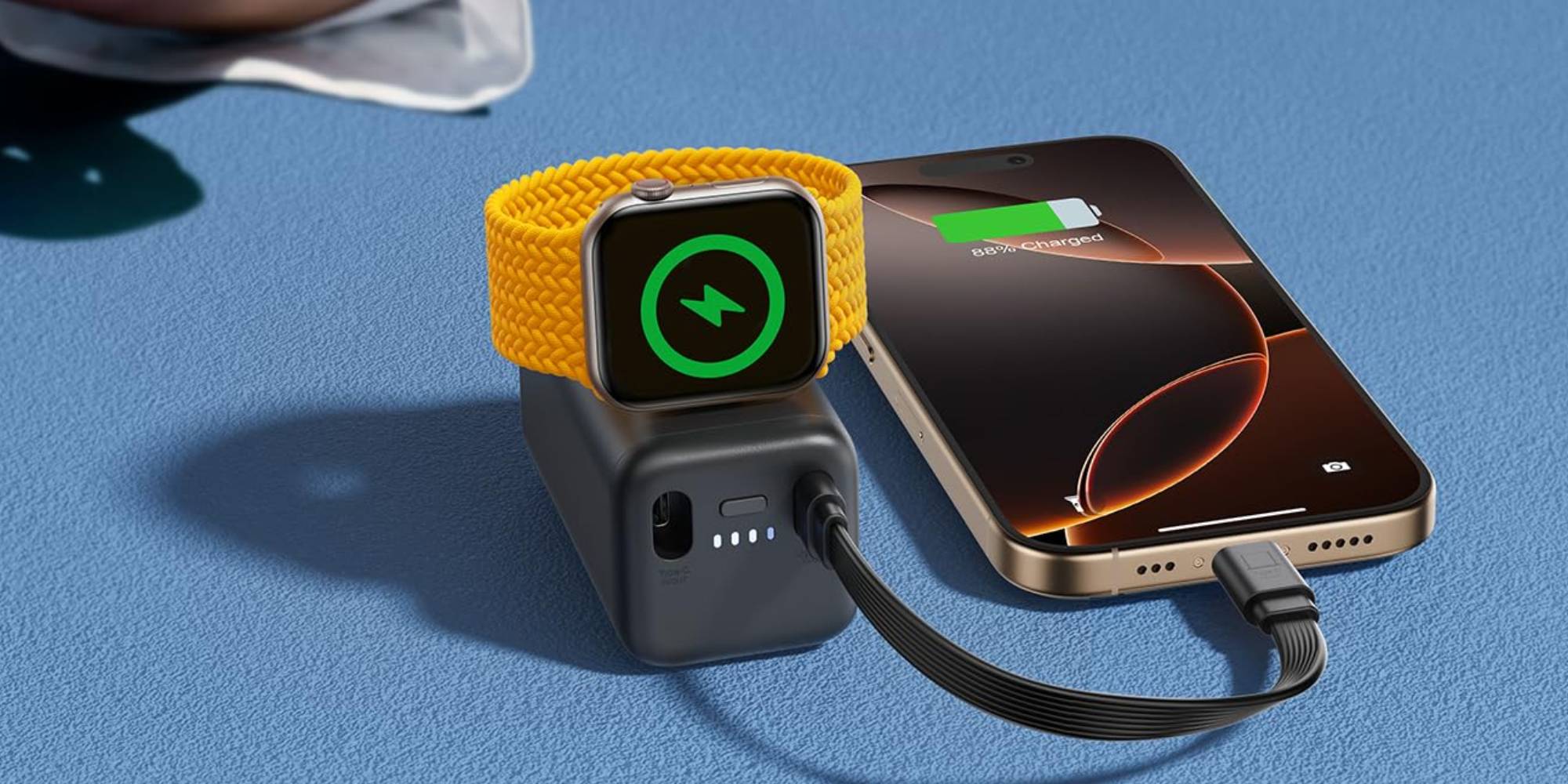 Built-in Apple Watch puck and USB-C cable headline this 5,000mAh power ...