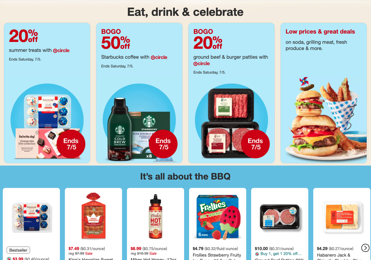 Target 4th of July sale now live
