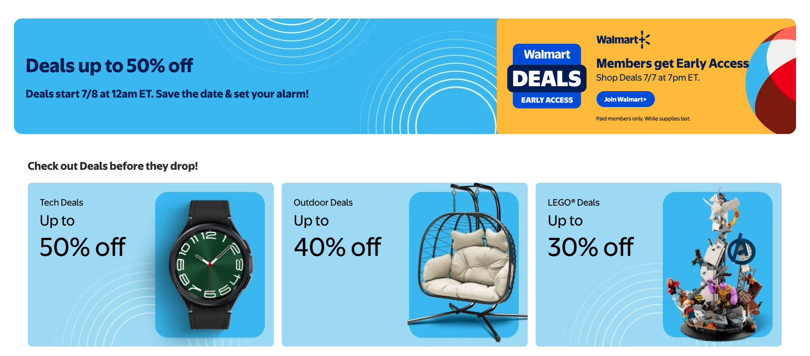 Walmart officially announces July Prime Day competitor sale