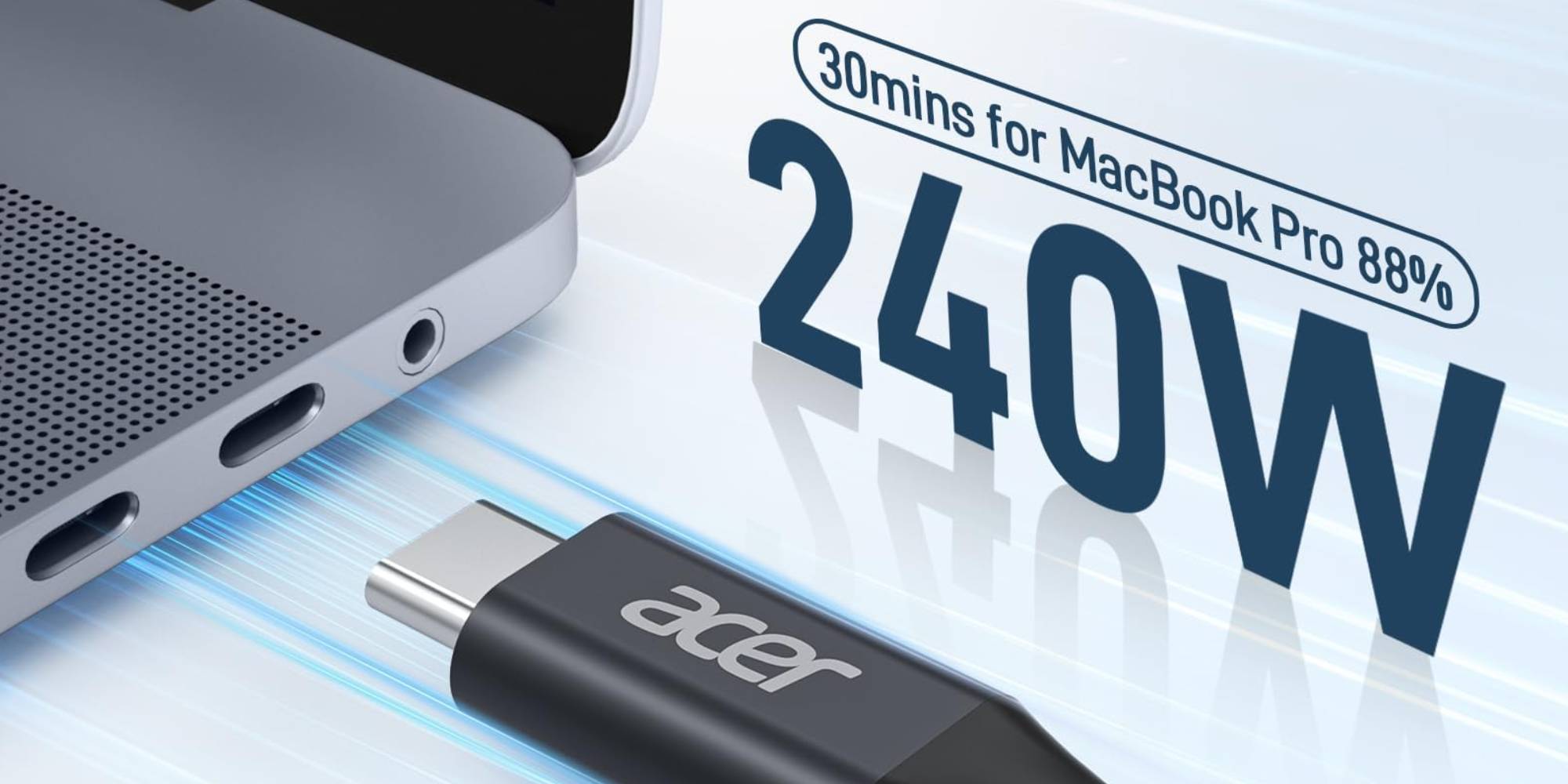 Bag two Acer-branded 240W 6.6-foot USB-C cables for $9 Prime shipped ...