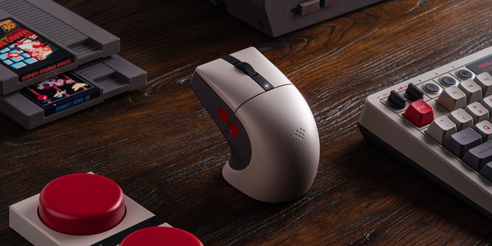8Bitdo's latest Retro R8 NES Edition mouse with charging dock is now ...