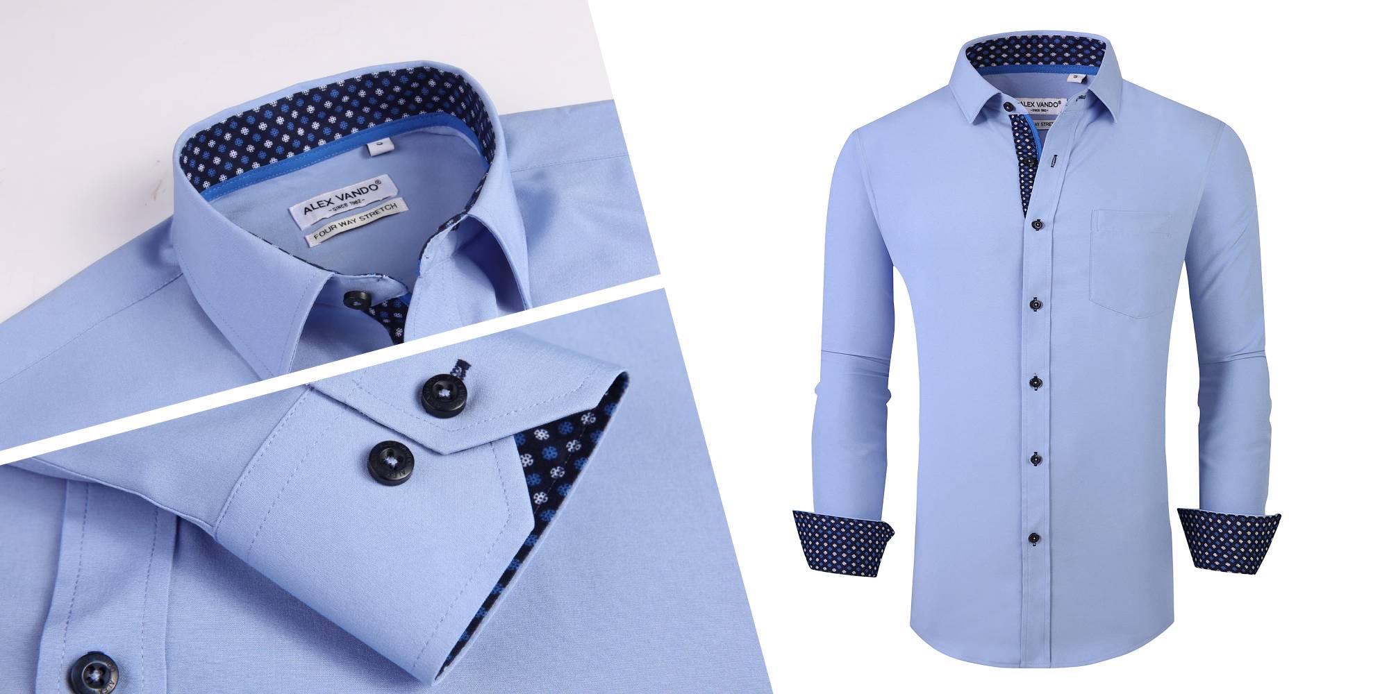 Step up your look with Alex Vando's wrinkle-free dress shirts from $15 ...