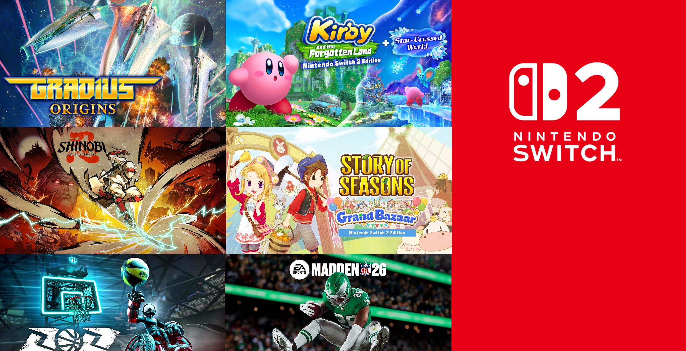 Upcoming Switch 2 games releasing in August 2025