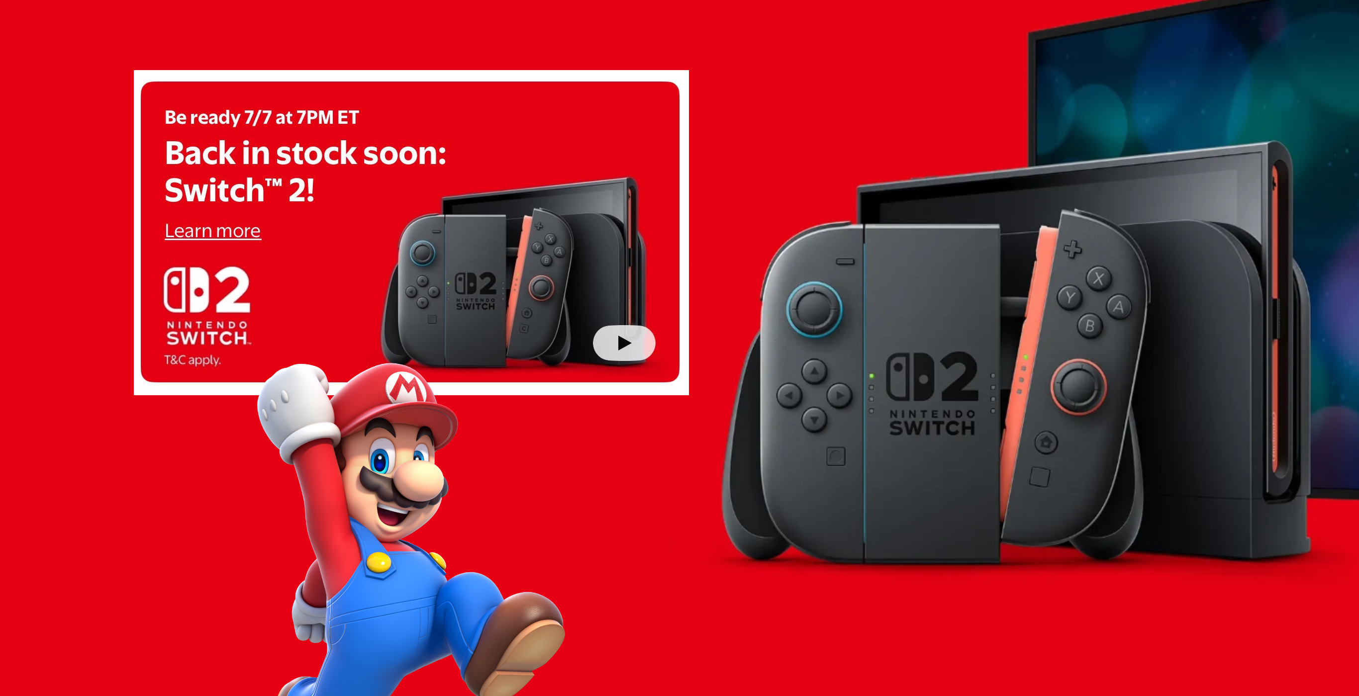 Walmart Switch 2 restock goes live tonight