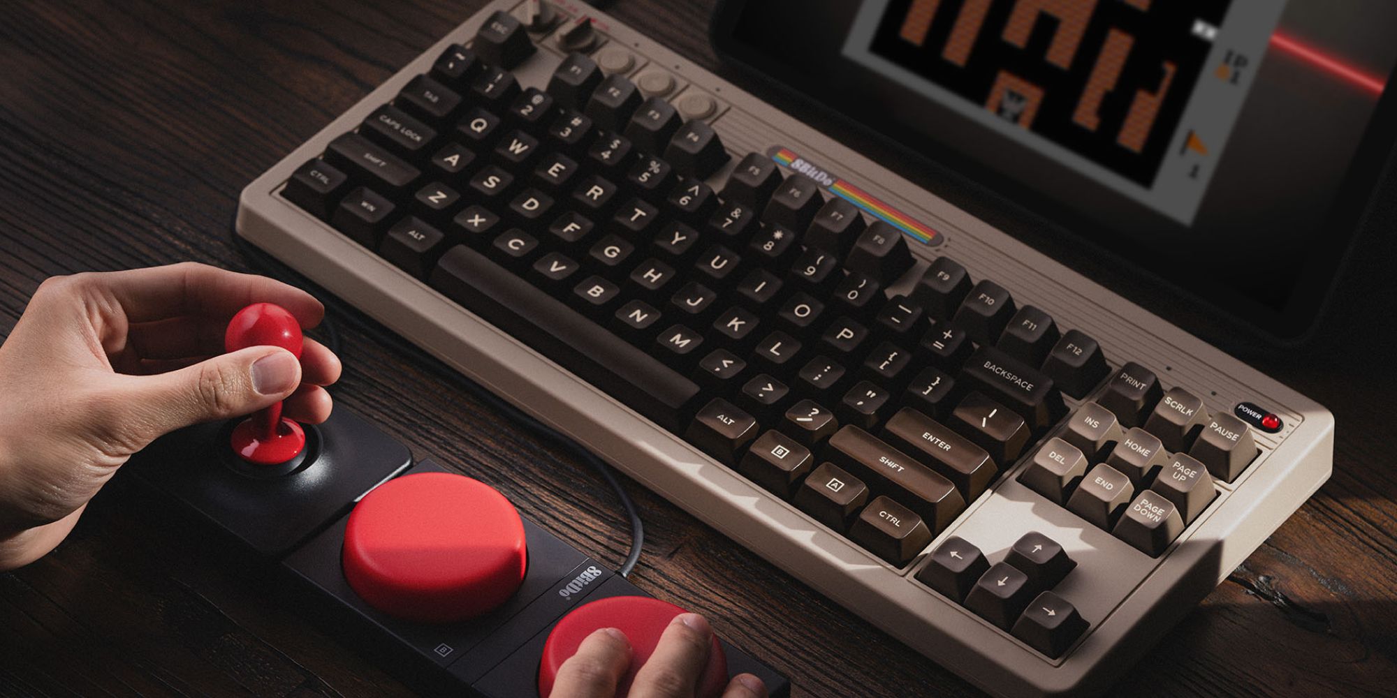 8Bitdo's rarely discounted retro C64 keyboard with Super Buttons and ...