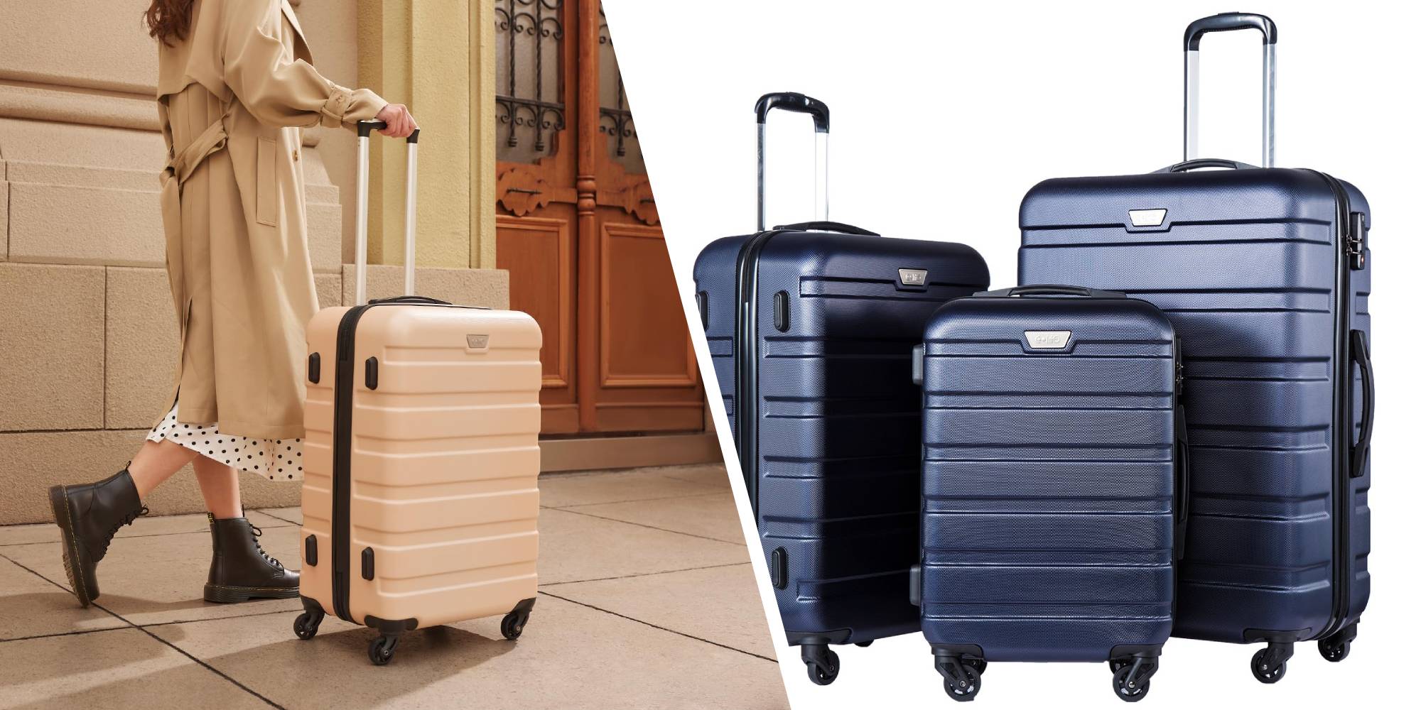 Traveling soon? Upgrade to this 3-piece hardshell luggage set with ...