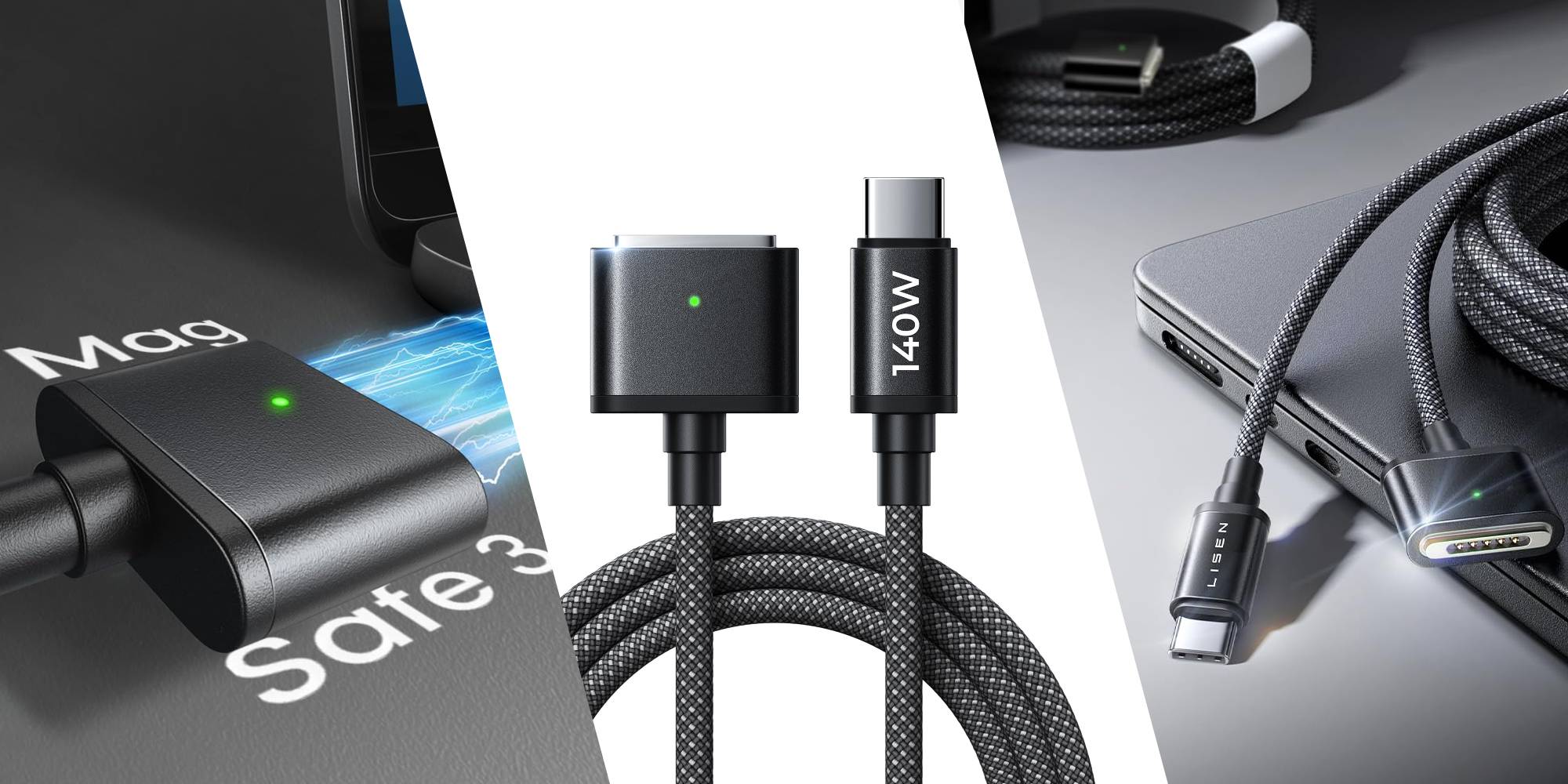 Apple's official 140W USB-C to MagSafe 3 cable costs $49, this braided ...