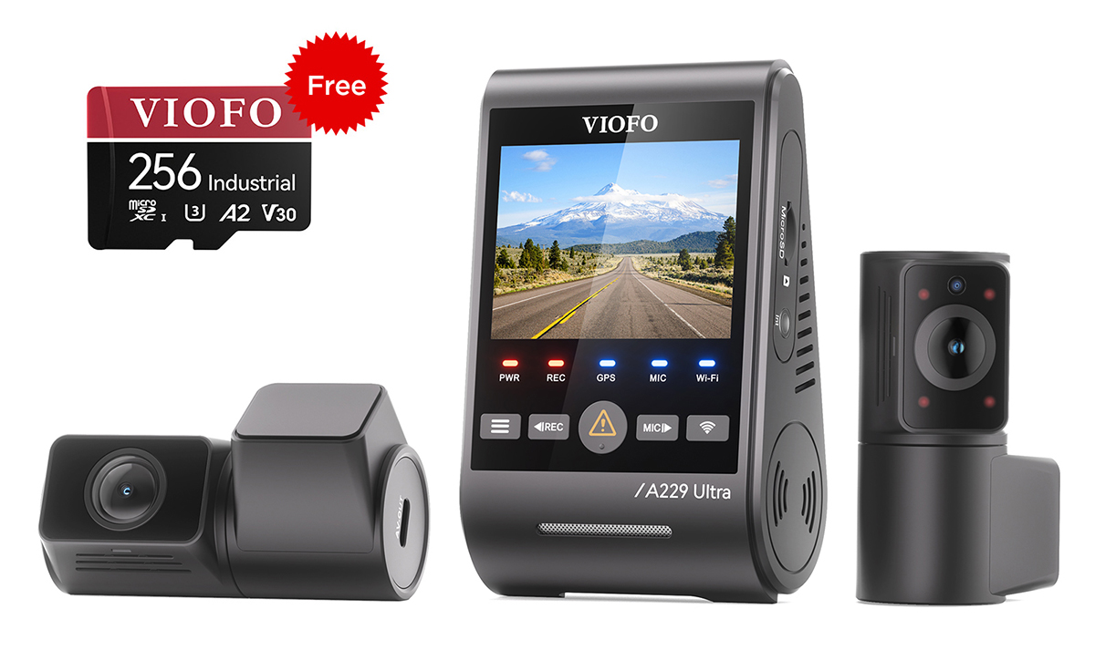 VIOFO A229 Ultra 3-Channel Dash Cam System launches