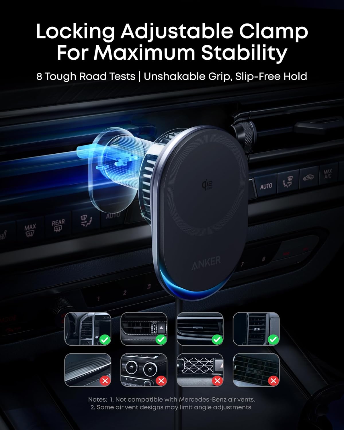 Anker's latest summer road trip-ready 25W MagSafe car mount charger now ...