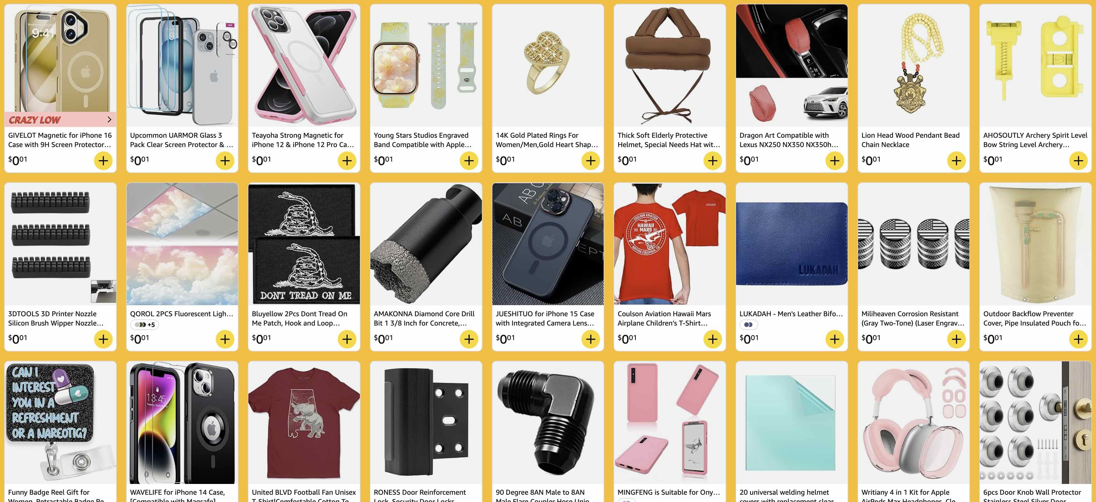 Amazon 1 cent flash sale – over 450 items at $0.01 each: Phone cases ...