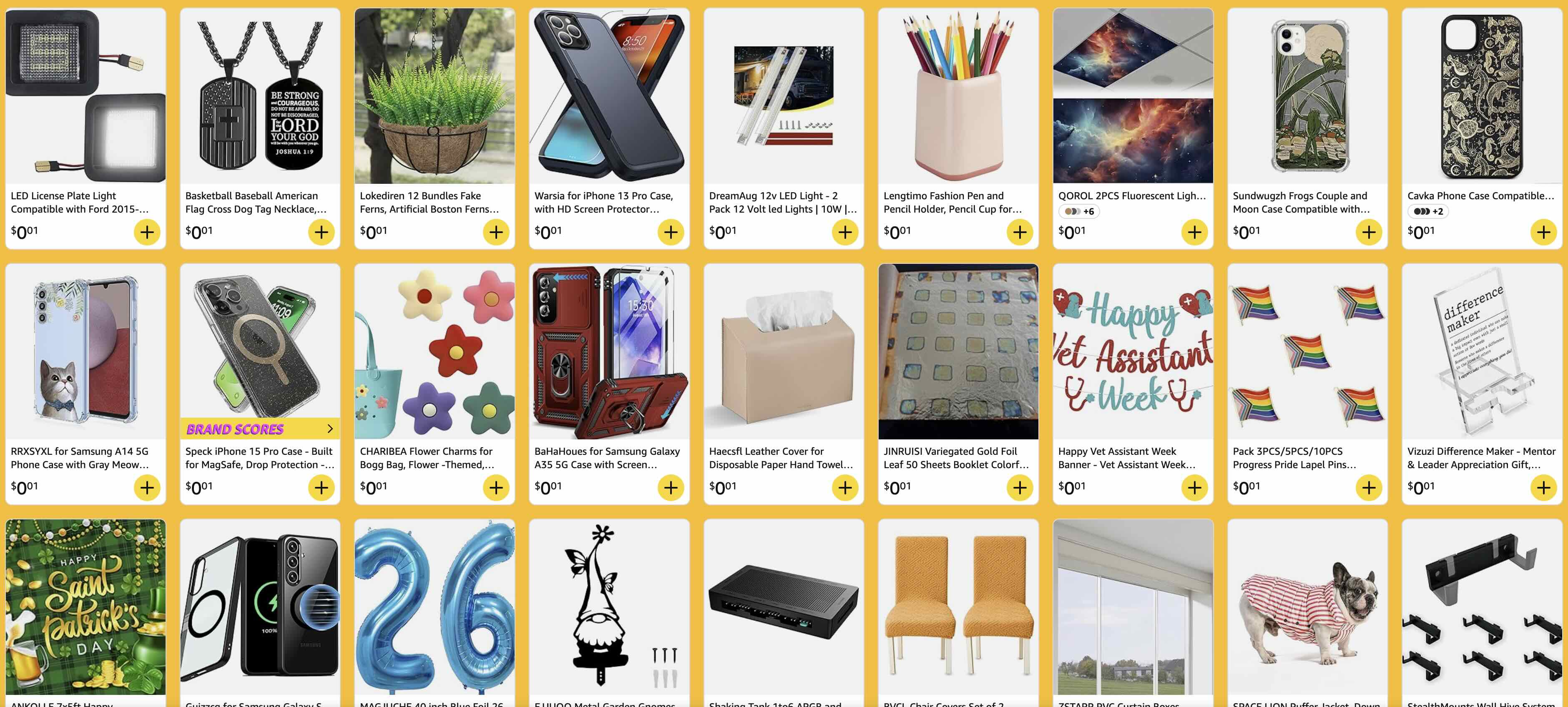 Amazon 1 cent flash sale – over 450 items at $0.01 each: Phone cases ...