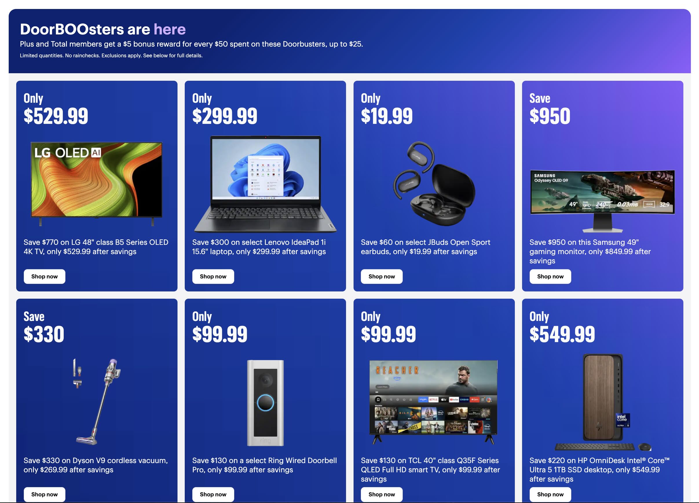 Best Buy Week 1 Black Friday Doorbusters now live