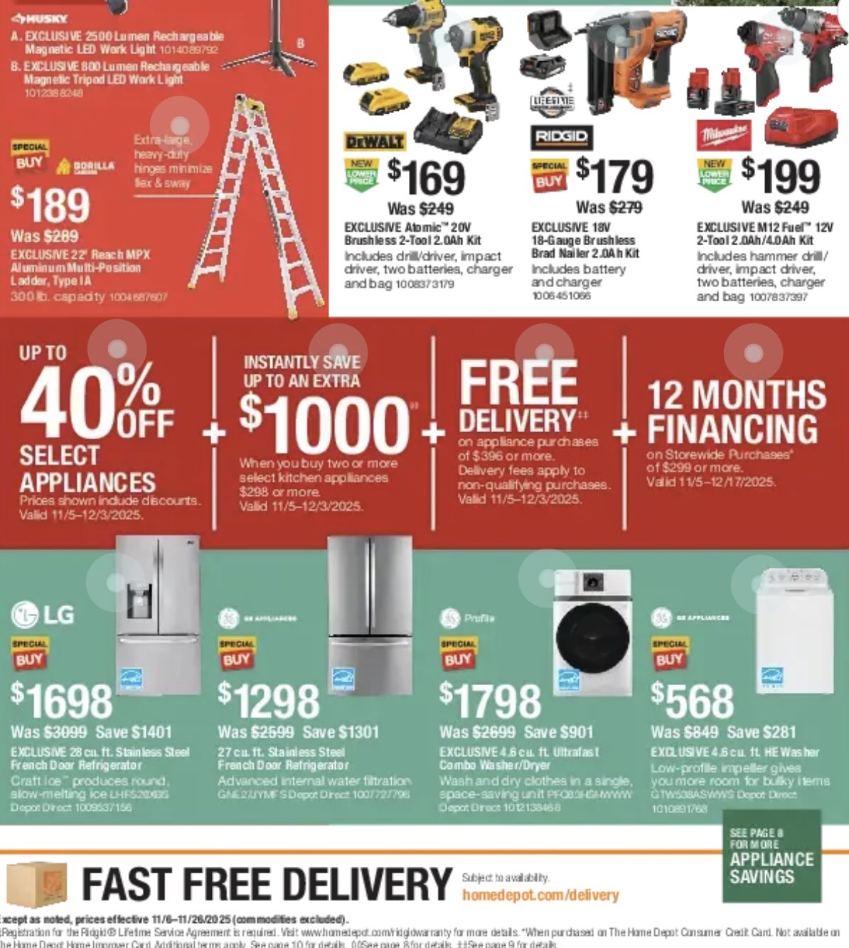 Here's the official 2025 Home Depot Black Friday ad