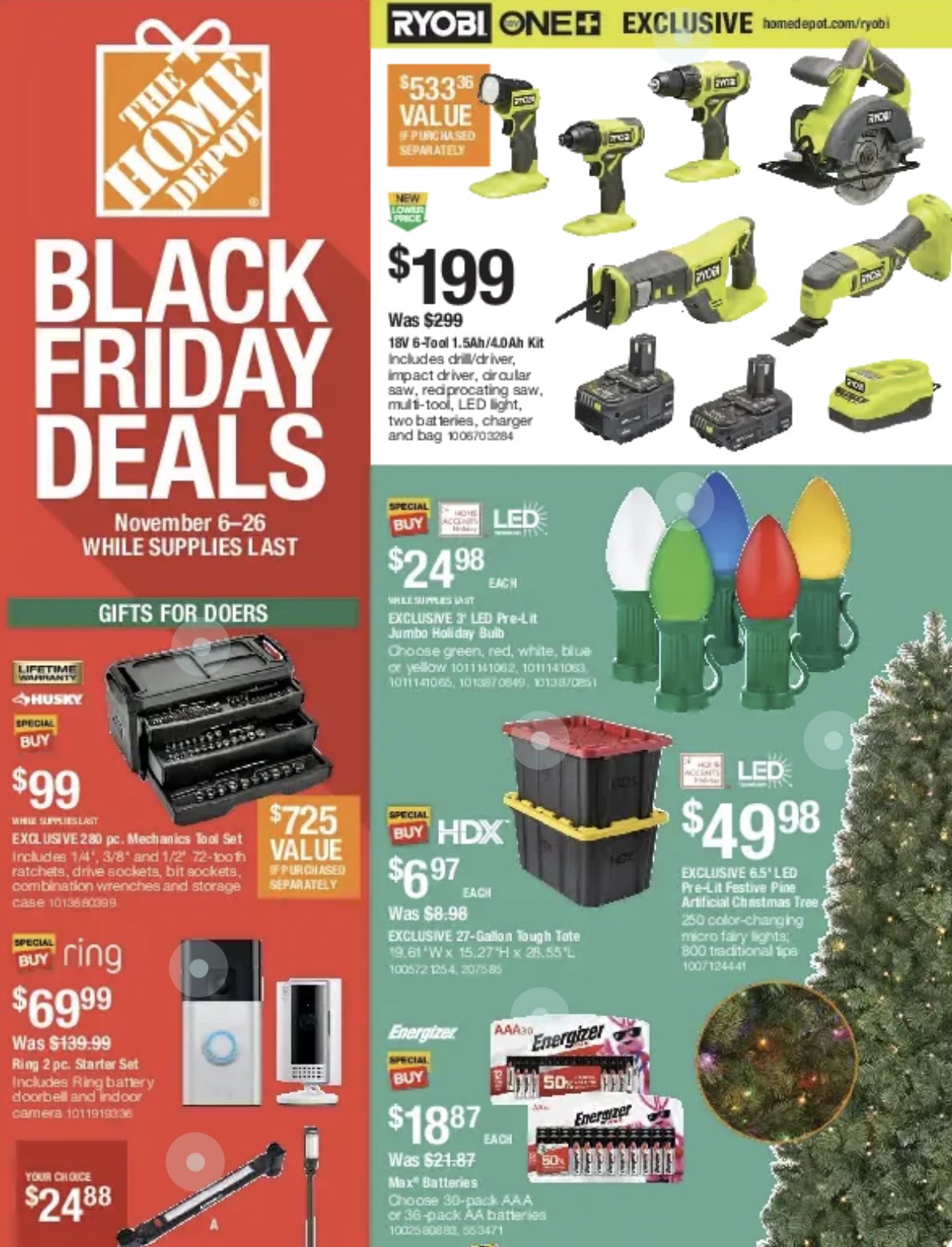 Here's the official 2025 Home Depot Black Friday ad