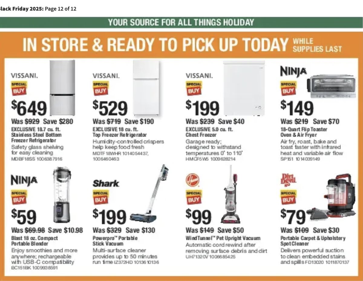 Here's the official 2025 Home Depot Black Friday ad