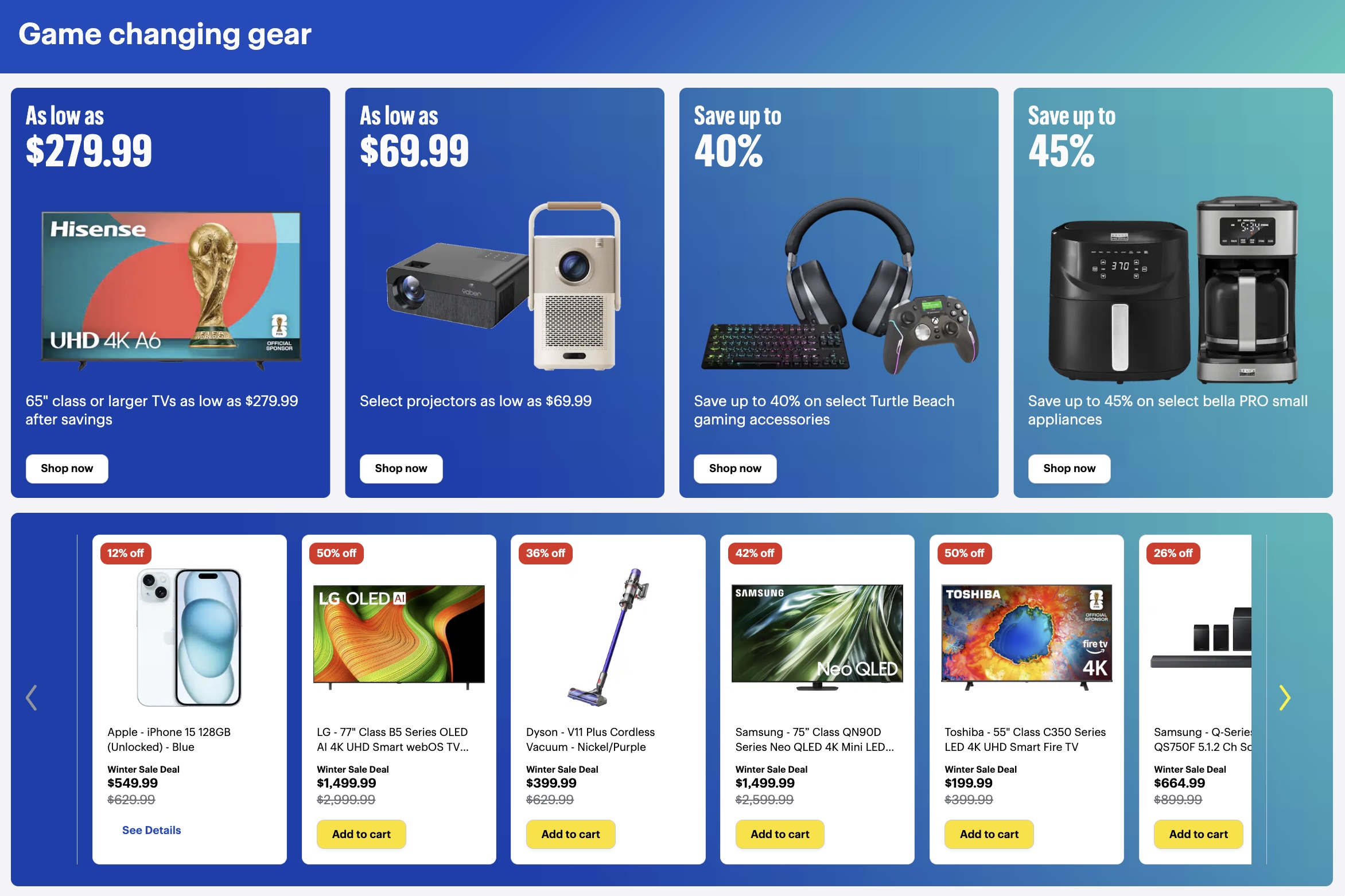 Best Buy launches 2026 Winter Sale today