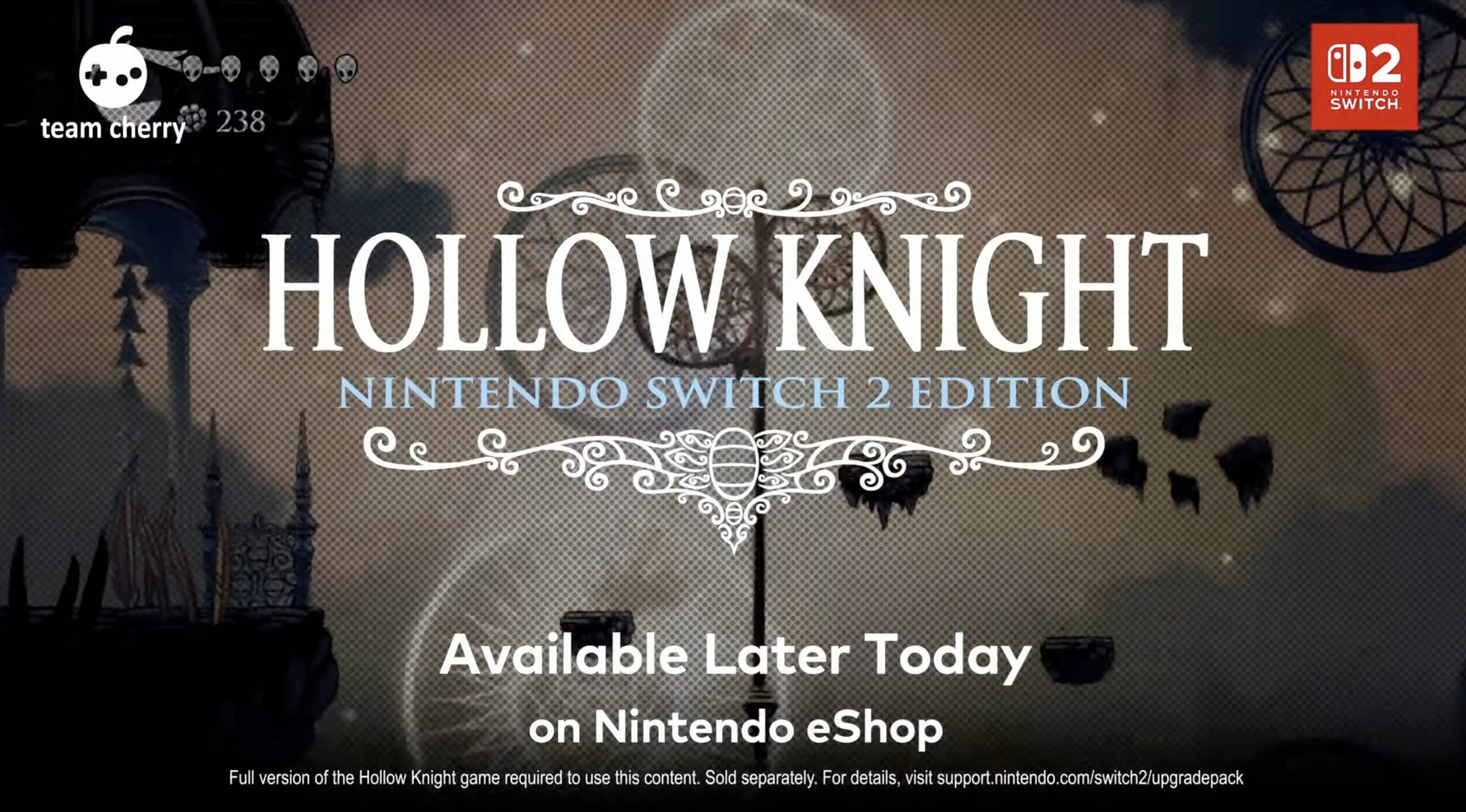 Hollow Knight Nintendo Switch 2 Edition upgrade now available for FREE