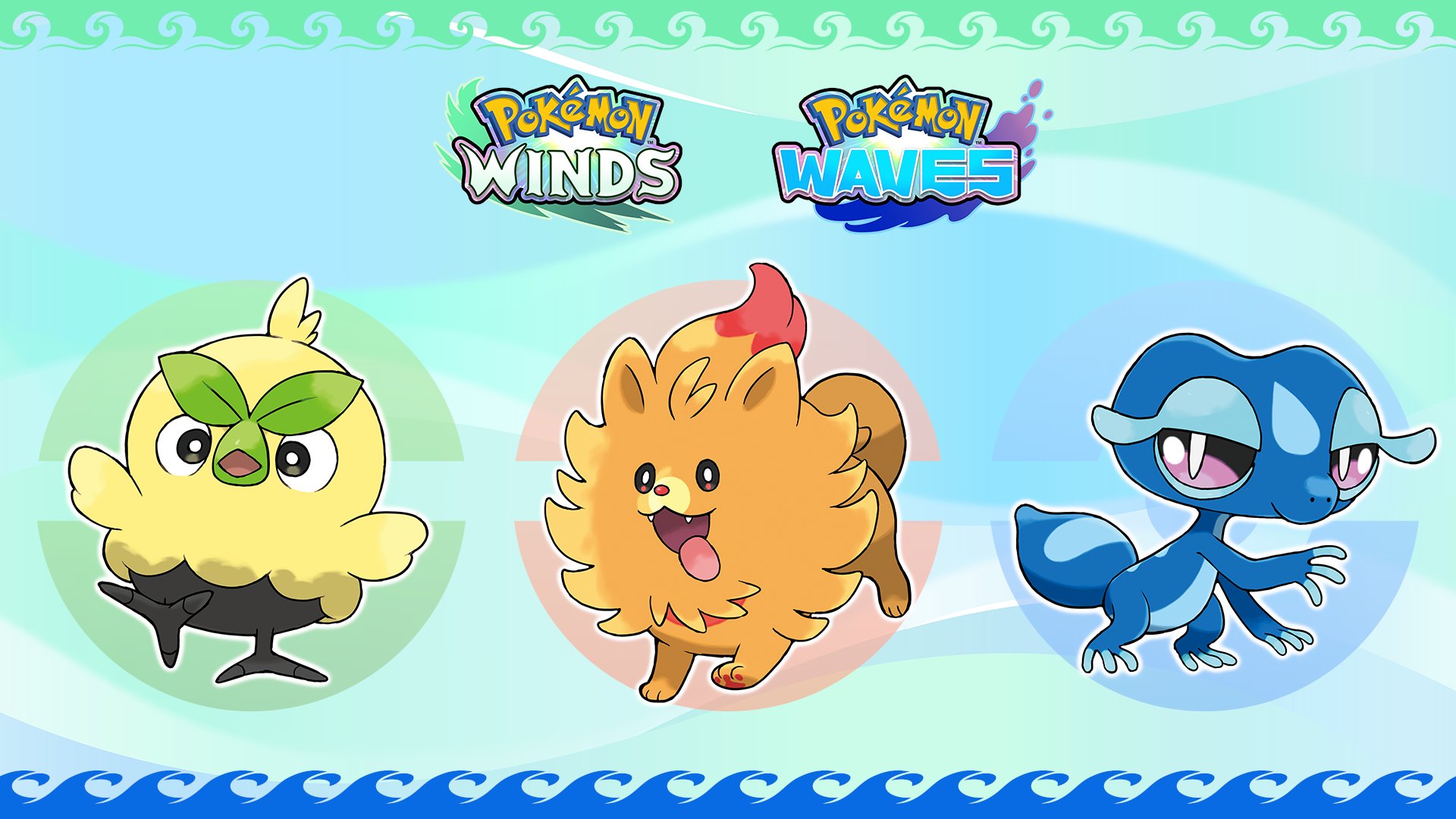 Pokémon Winds And Waves Details Region Starters Mr Windychu Ms