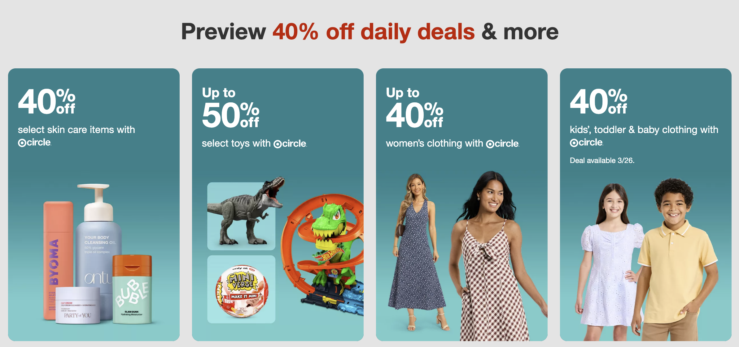 Target previews this week's upcoming spring Circle Deal Days event