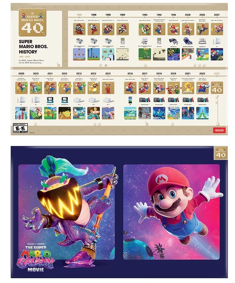 New Mario Bros. 40th anniversary collectible game cases, FREE poster ...