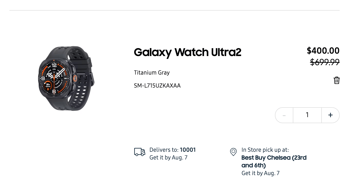 How to score Galaxy Watch Ultra 2 at a giant $300 off during Fold 8 pre ...